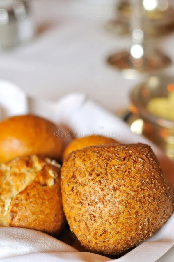 Closeup of brown buns stock photo. Image of simple, wholemeal - 16835938