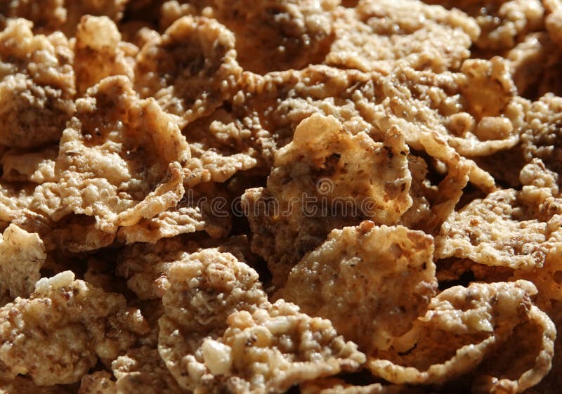 Closeup of Brown Cereal Flakes - Cereal Texture Stock Image - Image of ...
