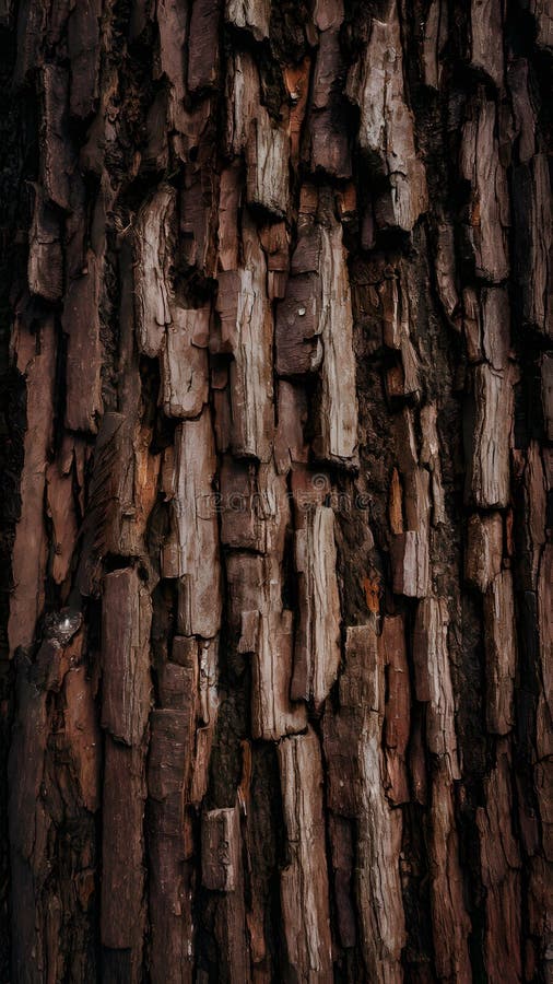 Closeup of Brown Tree Bark Texture, Natural Surface Pattern Stock ...