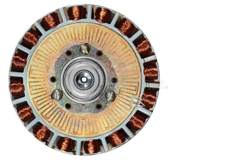 Closeup of Brushless Dc Motor with Removed Upper Cover Stock Photo ...