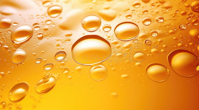 Closeup of Bubbling Oil with Oil Drops Stock Illustration ...