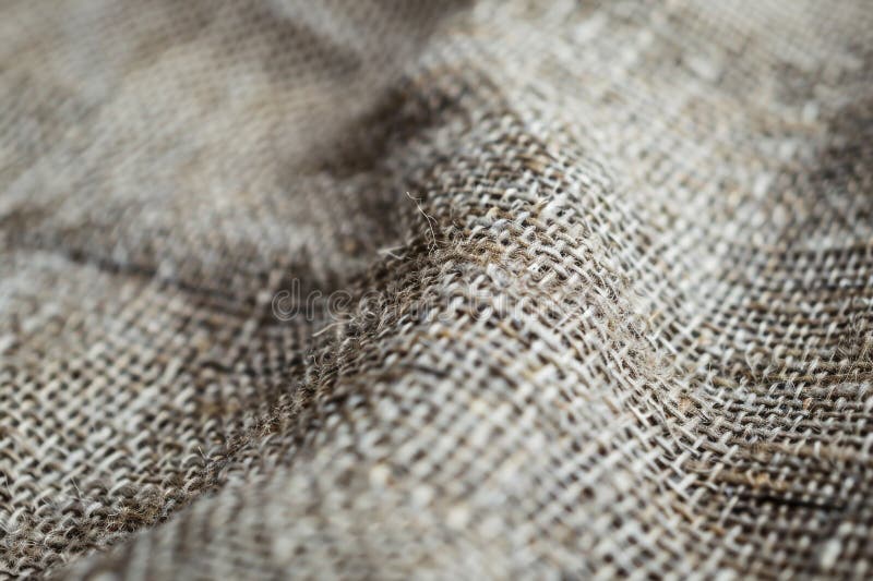 Closeup of Burlap Fabric Texture Stock Illustration - Illustration of ...