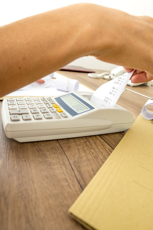 Closeup of Business Accountant or Financial Adviser Making Calcu Stock ...