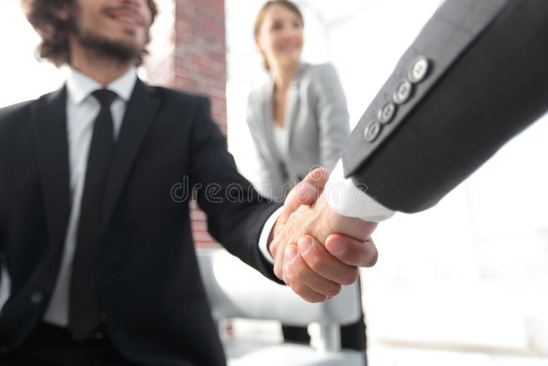 Business men hand shake stock photo. Image of office - 20200474