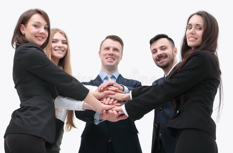 Closeup.business Team Shows Its Unity Stock Image - Image of holiday ...