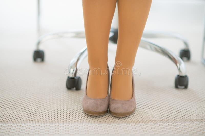 Closeup on Business Woman Legs Stock Image - Image of employee, lady ...