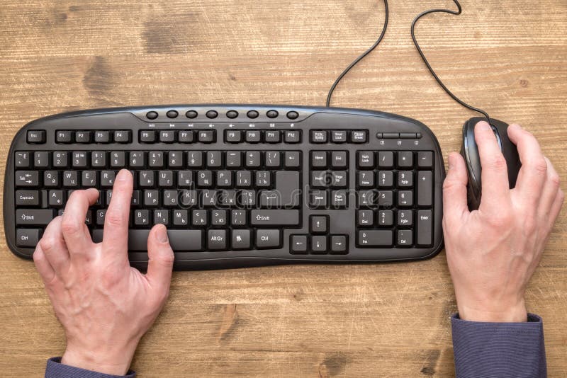 Hands Typing on a Computer Keyboard Stock Photo - Image of ...