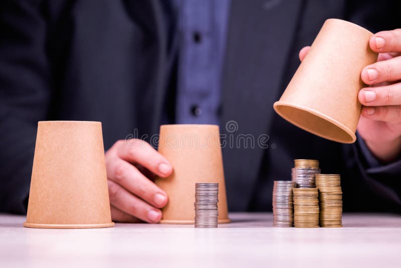 Shell game stock photo. Image of swindle, deceive, sleight - 1434028