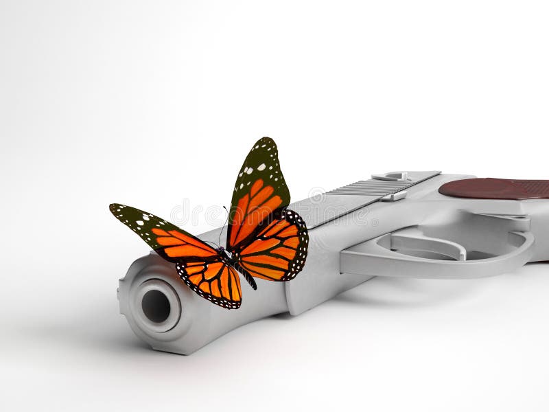 Butterfly Gun Stock Illustrations – 257 Butterfly Gun Stock ...