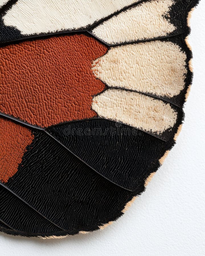 Closeup of a Butterfly Wing Pattern Stock Illustration - Illustration ...