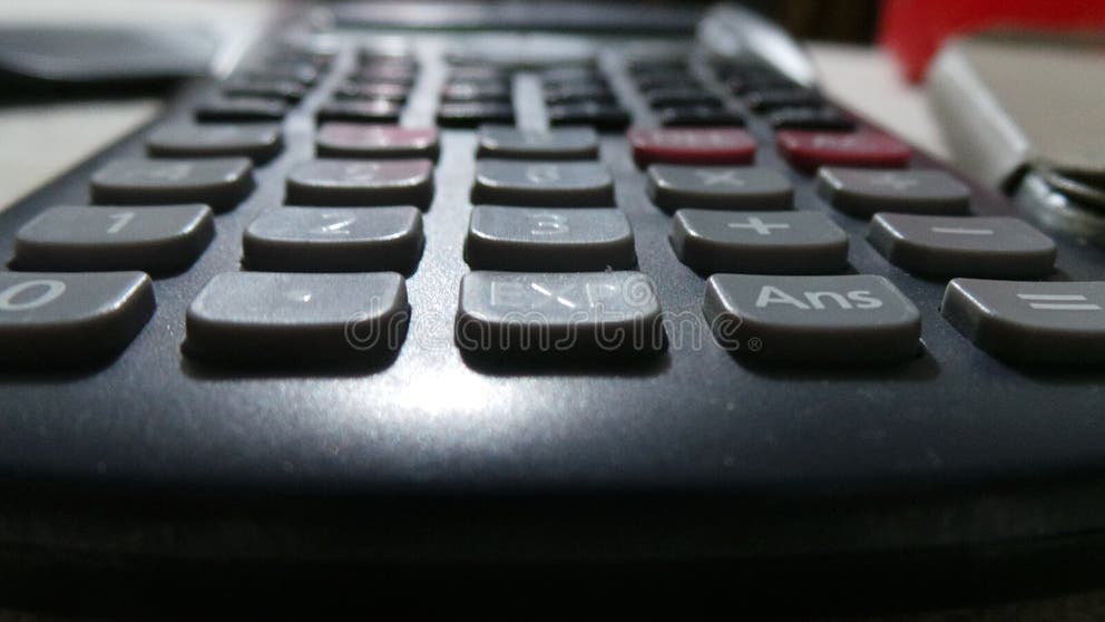 Closeup of Buttons of Casio FX-82MS Non-Programmable Scientific ...