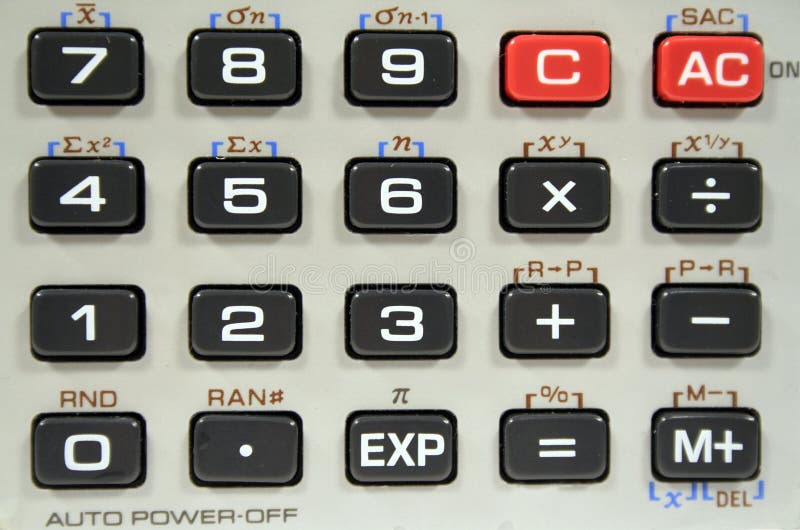 Closeup Calculator Keyboard Stock Image - Image of hands, modern: 1524749