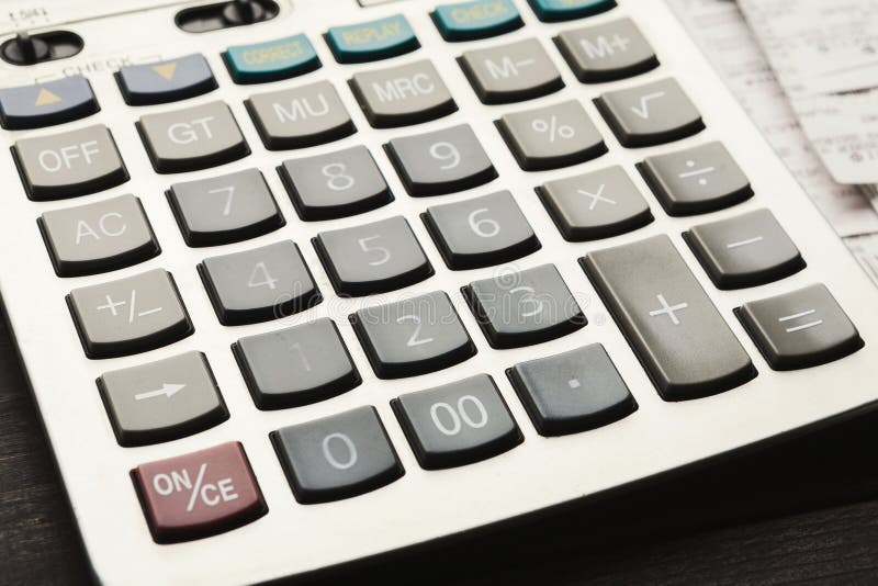 Closeup of Calculator Keyboard Stock Photo - Image of calculator, gain ...