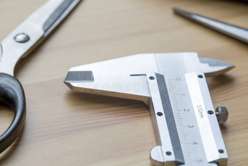 Caliper stock image. Image of instrument, closeup, machinist - 101369219