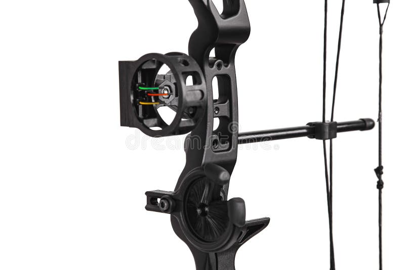 Closeup of the Cam on a Compound Bow. Modern, Compound Hunting Bow and ...