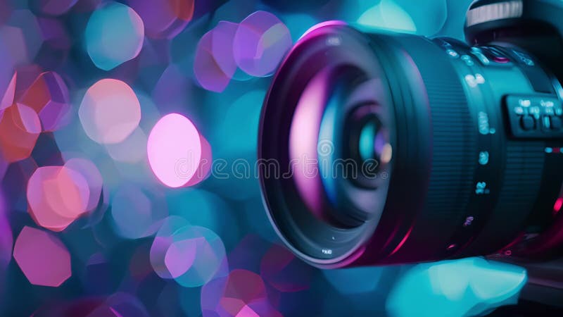 Closeup of the Camera Sensor Capturing Light and Turning it into ...