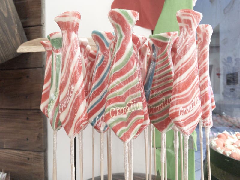Closeup of Candies on Sticks Stock Image - Image of market, delicious ...