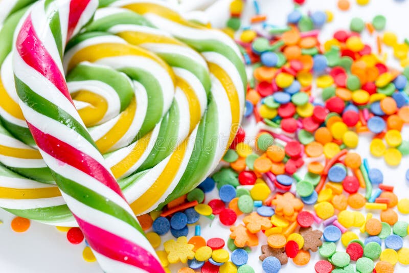 Closeup of Candy on Abstract Texture Background Pattern Stock Image ...