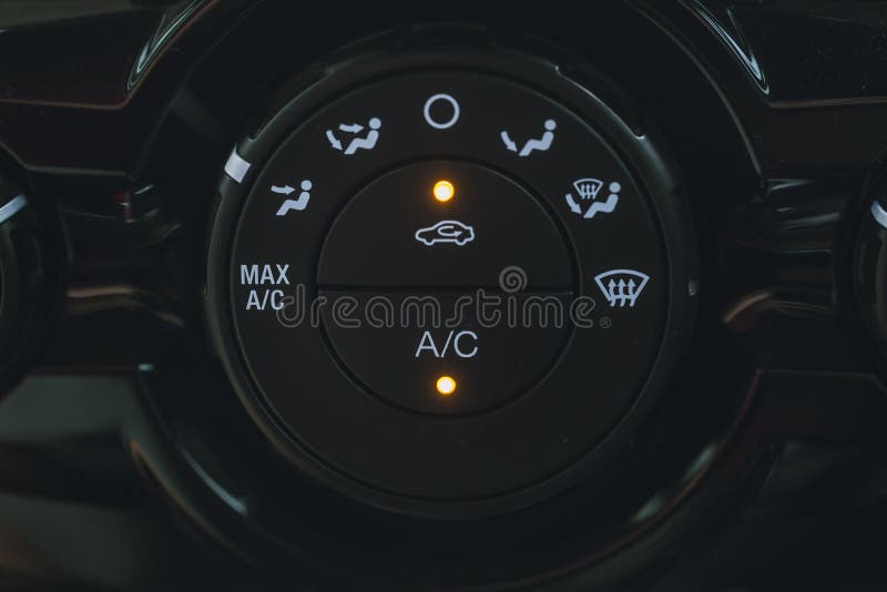 Car AC Air Conditioner Mode Selector Stock Photo - Image of closeup ...