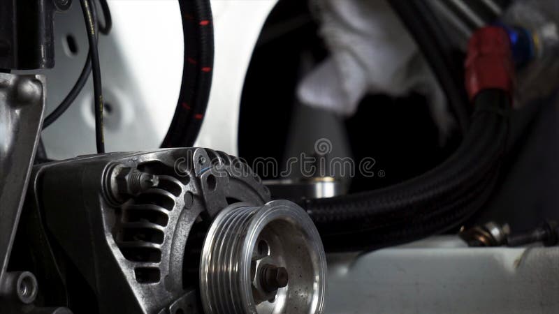 Closeup of a Car Alternator, Component of Car Electrical System Stock ...