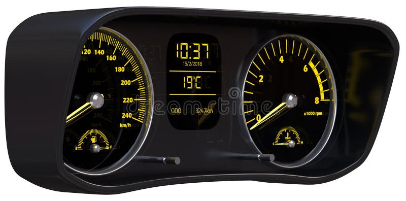 Car Gauges Retro Vector Stock Illustrations – 100 Car Gauges Retro ...