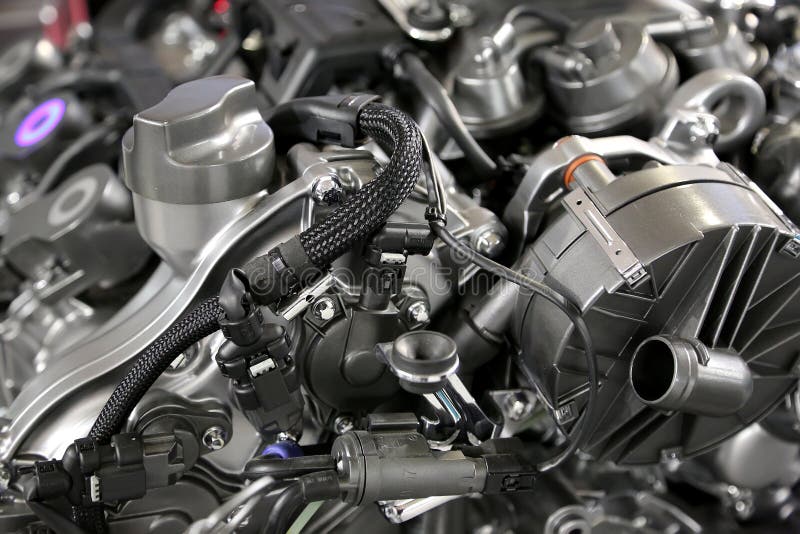 Automotive Industry - Engines Stock Image - Image of technical, line ...