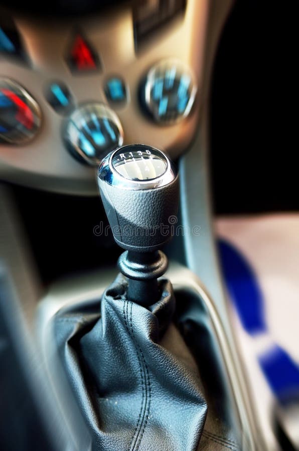 Five speed gear lever stock image. Image of modern, power - 30101457