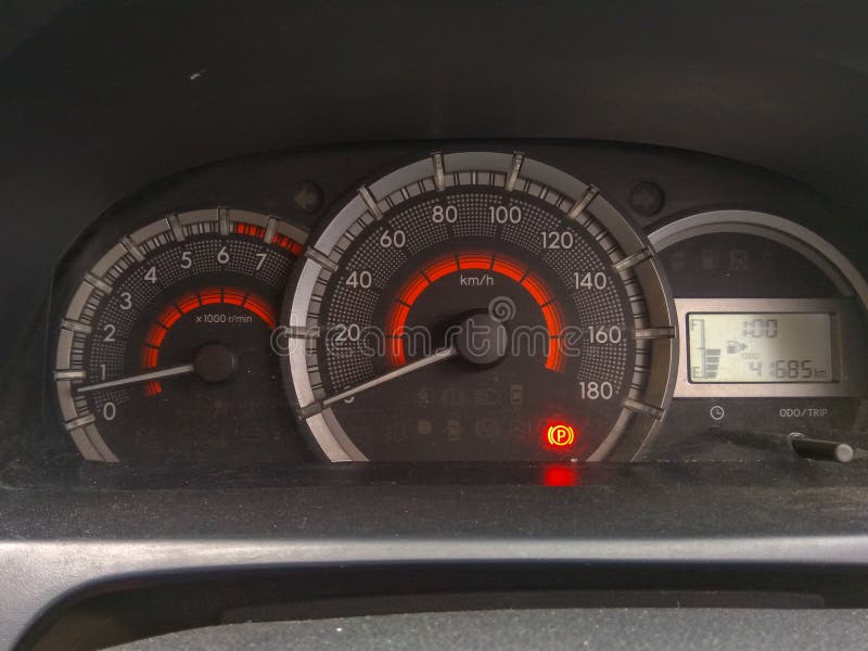Car Speedometer with Fuel Status Information Stock Photo - Image of ...