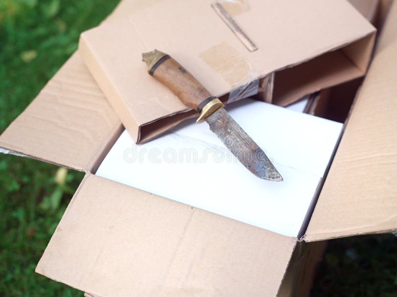 Opening Cardboard Boxes stock photo. Image of open, closeup - 125797078
