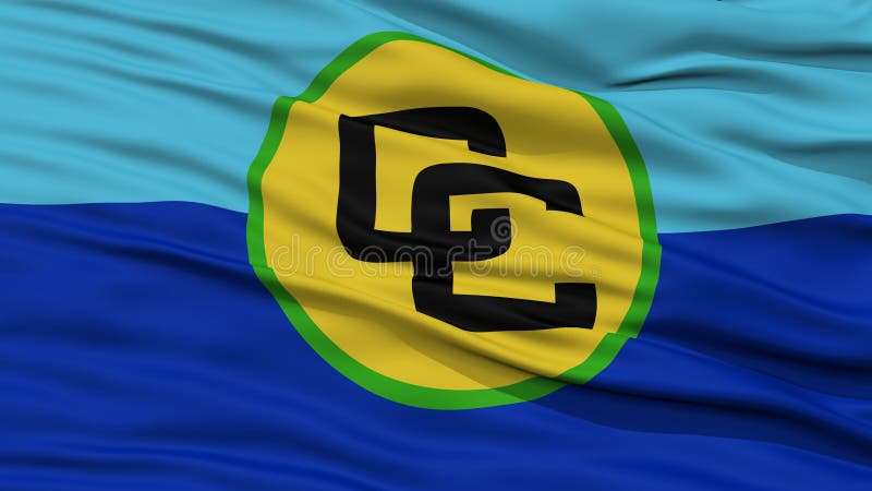 Flag of Caribbean Community CARICOM Stock Illustration - Illustration ...