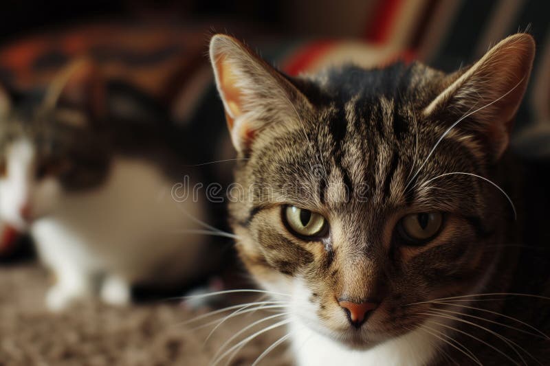 Closeup of Mouse Head Emerging from Shoebox Hole Indoors Stock Photo ...