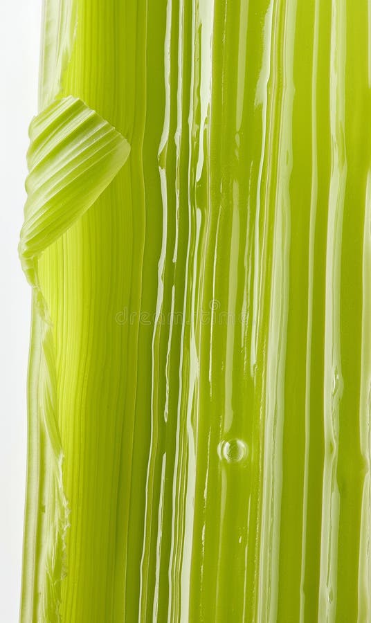 A Closeup of the Celery Texture, Showcasing Its Smooth and Slightly ...