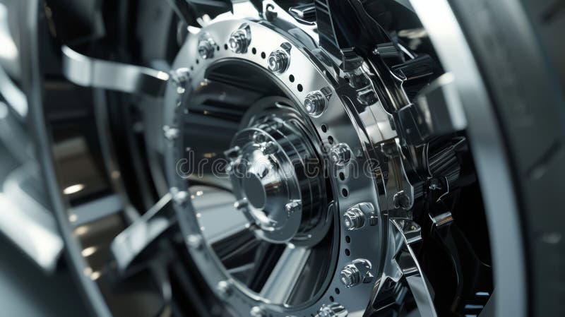 A Closeup of the Center Hub Shows a Precise and Seamless Connection ...