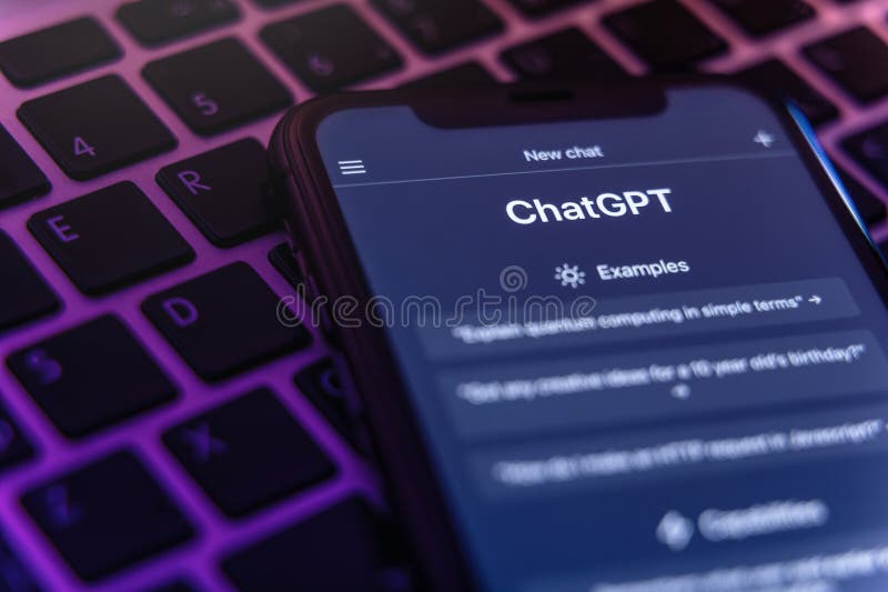 Closeup of ChatGPT is Displayed on Smartphone Screen. Editorial Image ...