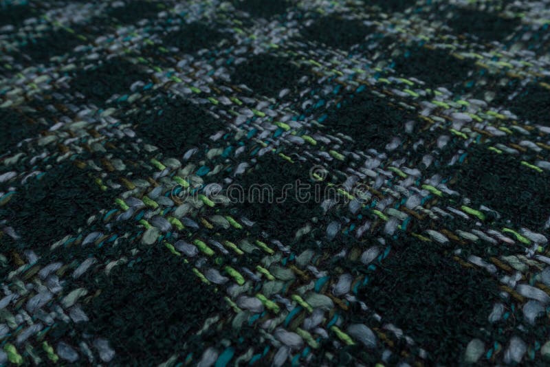 Closeup of Checkered Fabric with Textile Texture Bacground Stock ...