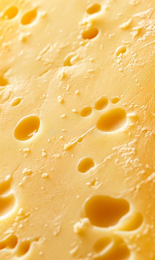 A Closeup of the Cheese Texture, Showcasing Its Smooth and Slightly ...