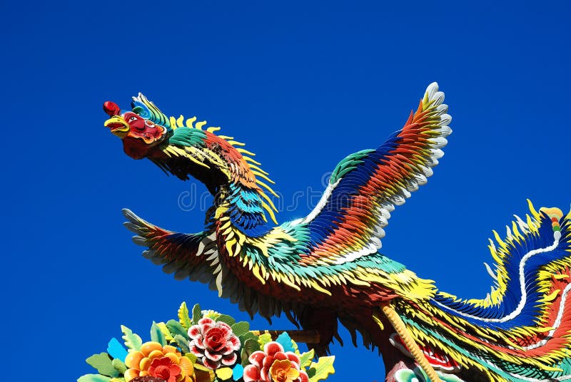 Mystical Phoenix stock photo. Image of detail, flower - 26327048