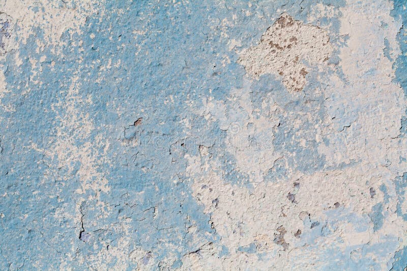 Closeup of Chipped Paint on Blue Wall , Texture Ready Stock Image ...