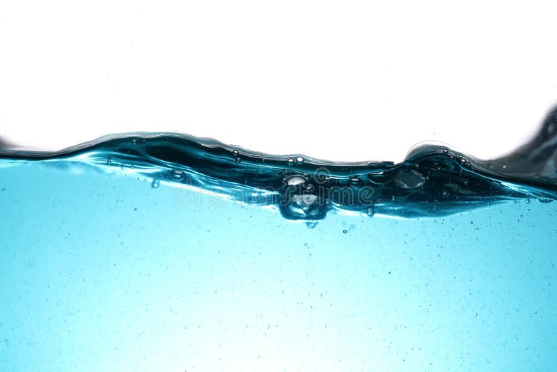 Closeup of Clean Water Texture on a White Background Stock Image ...