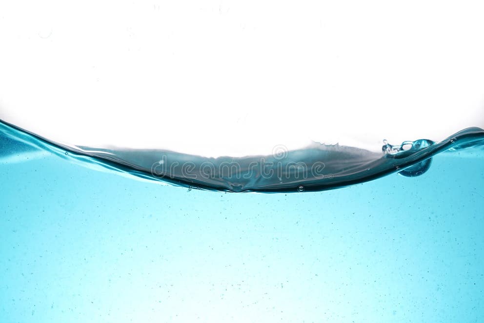 Closeup of Clean Water Texture on a White Background Stock Image ...