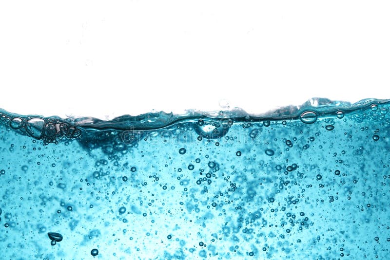 Closeup of Clean Water Texture on a White Background Stock Image ...