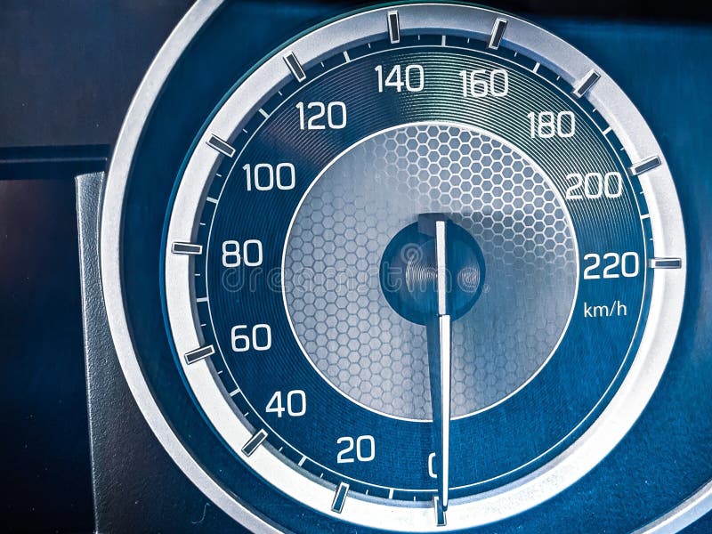 Closeup and Clear Picture of Car Speedometer Stock Photo - Image of ...