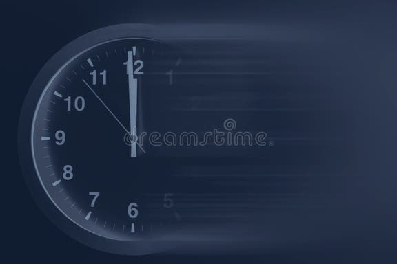 A Closeup of a Clock, Blurred Out for Effect Stock Image - Image of ...