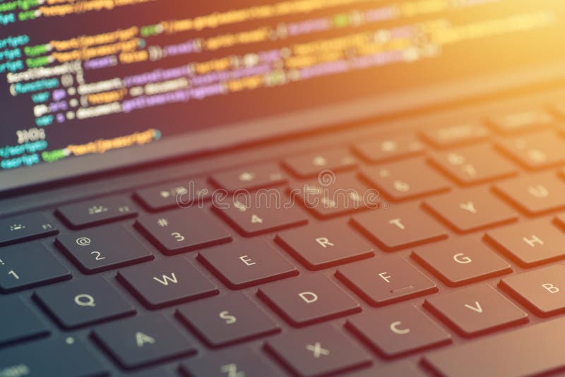 Closeup Coding On Screen Hands Coding Html And Programming On Screen Laptop Web Development 9339