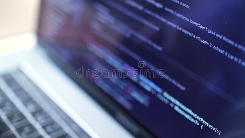 Coding on Screen Man Hands Coding Html Programming on Screen Laptop ... Coding on Screen Man Hands Coding Html Programming on Screen Laptop ...