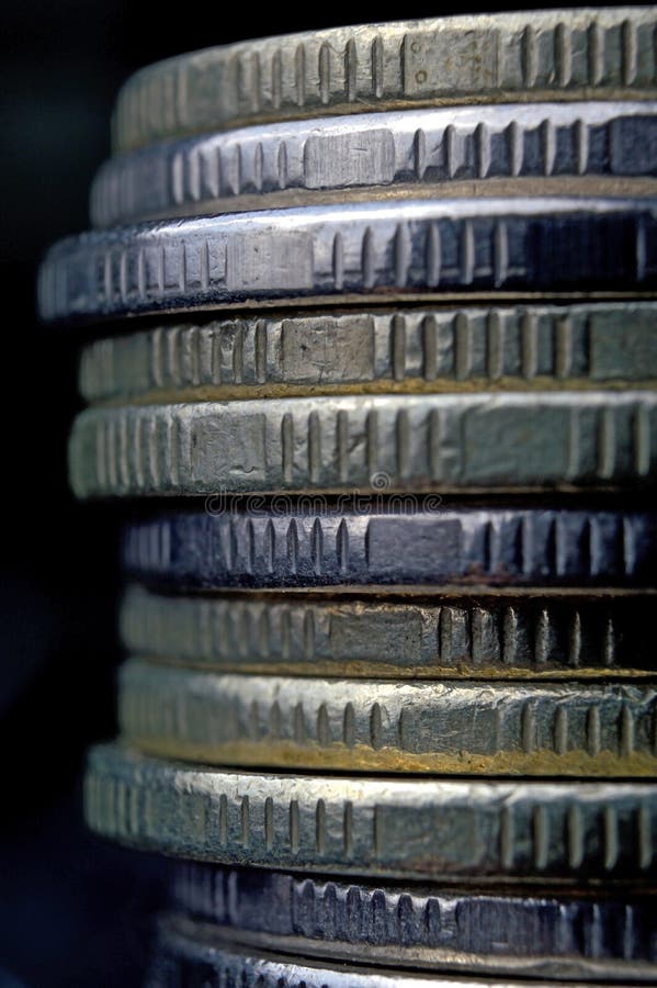 A stack of coins stock image. Image of level, exchange - 188827765