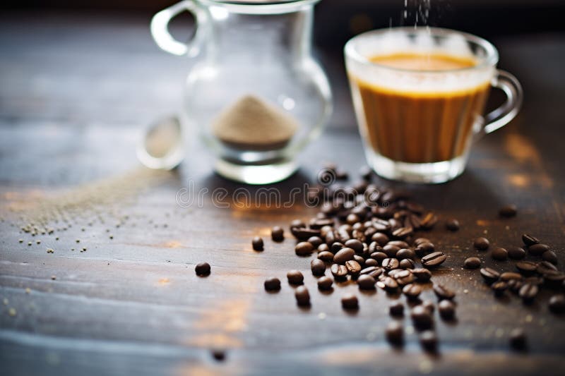 Closeup of Cold Brew Coffee Drops Next To Steam Stock Image - Image of ...