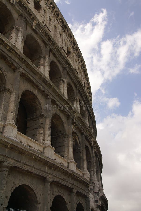 Closeup of the Coliseum stock image. Image of tourist - 3379535