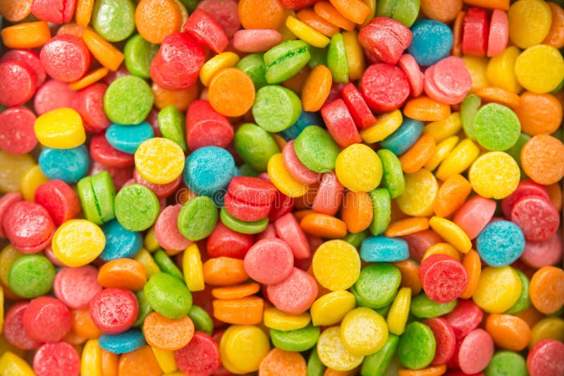 Closeup of Colored Sweet Candy Stock Image - Image of flavor, color ...
