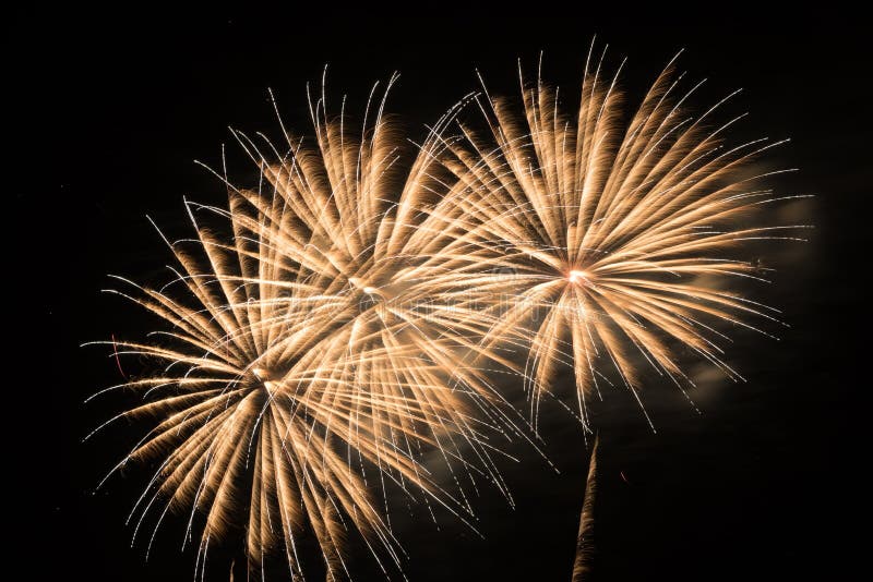 Closeup Colorful Fire Work at Night Stock Photo - Image of light ...